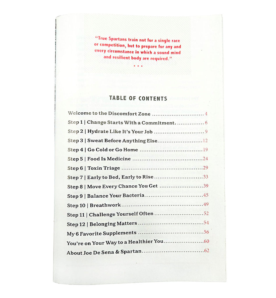 SPARTAN Ready For Anything by Joe De Sena Booklet