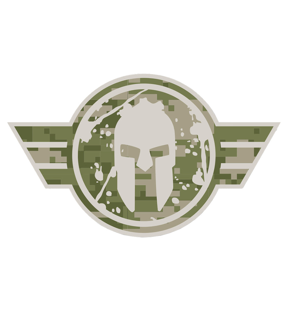 SPARTAN Camouflage Vinyl Sticker